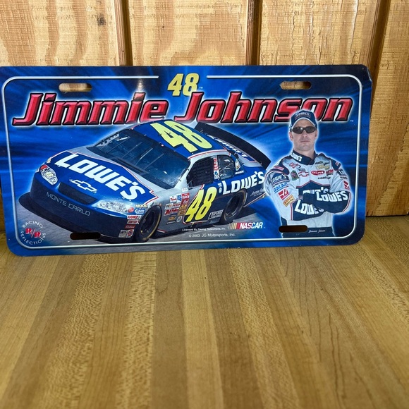 Nascar | Accents | Jimmie Johnson Nascar License Plate Metal Plate ...